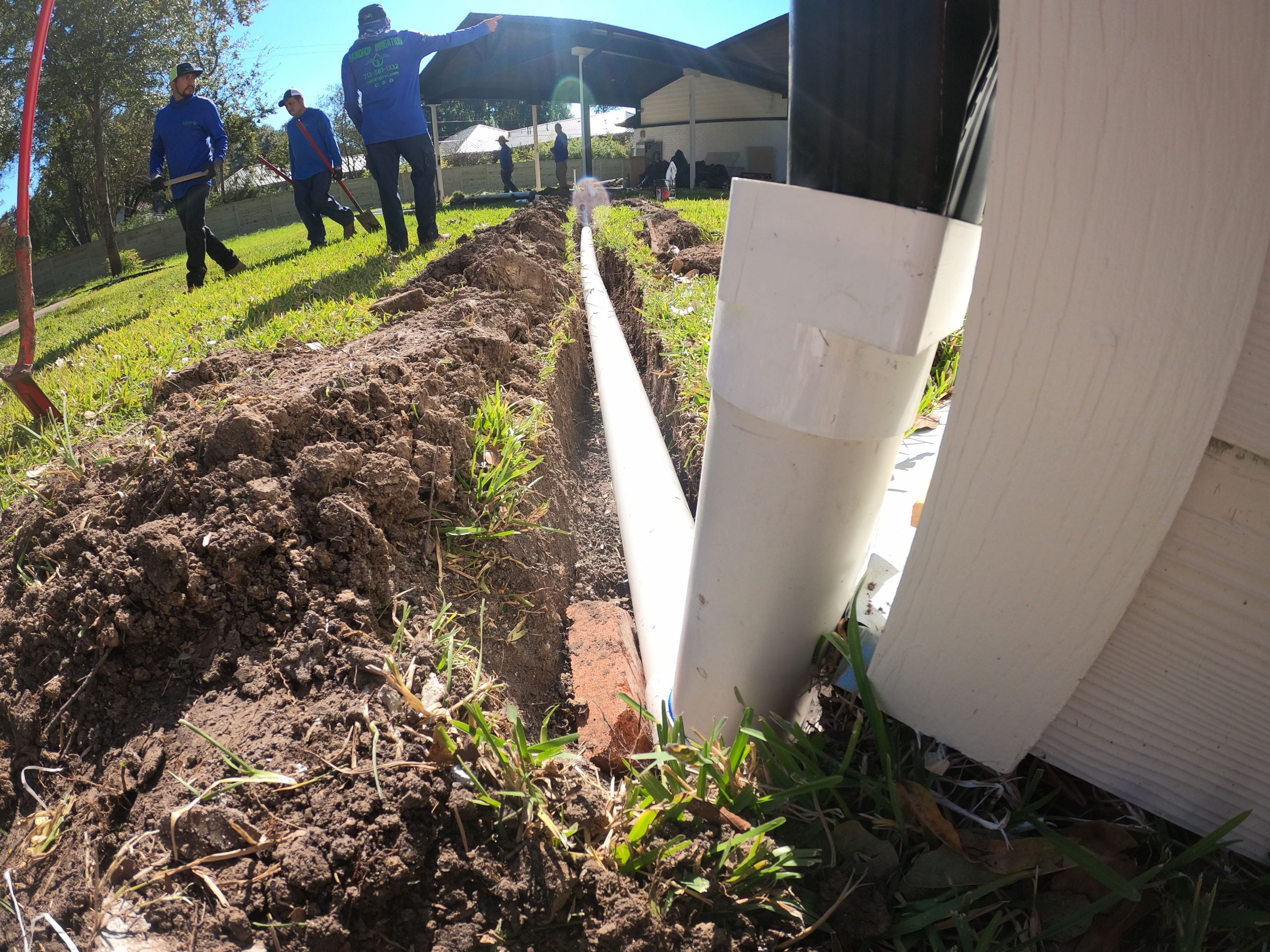 Quality drainage contractors in Memorial, Heights areas, Houston TX